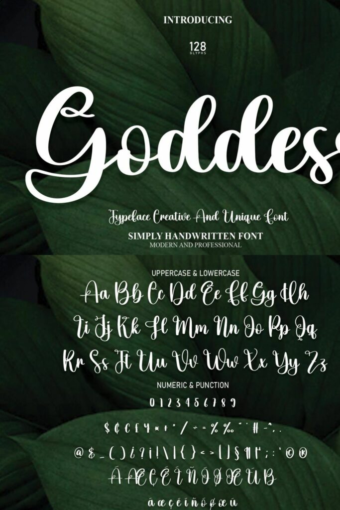 Goddess | Script Font – MasterBundles