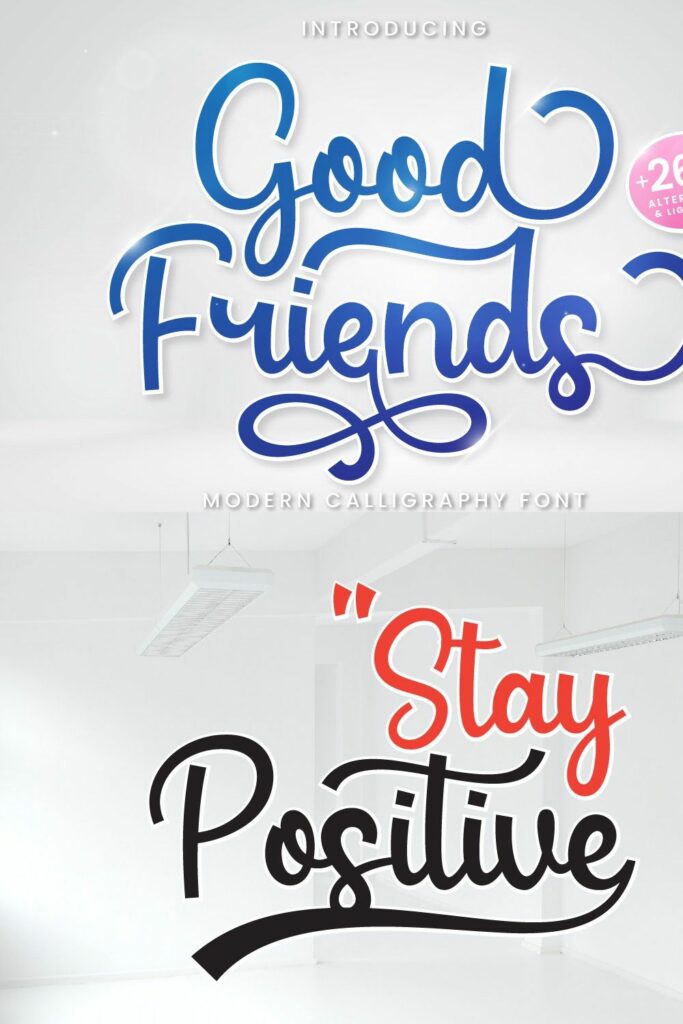 Good Friends - A Modern Bold Script – MasterBundles