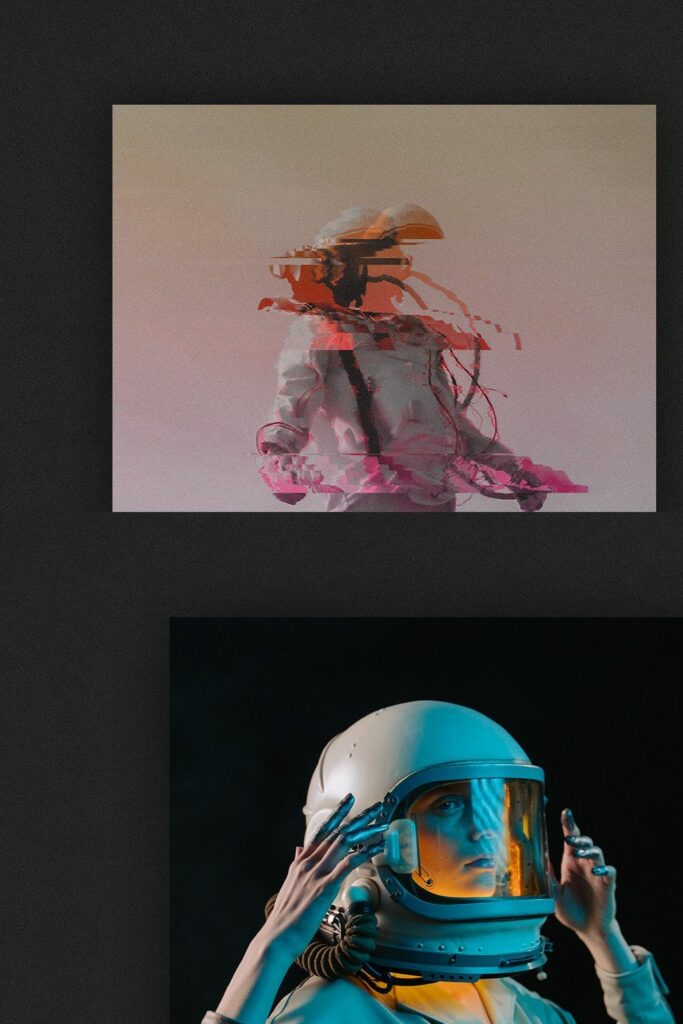 Gradient Glitch Effect for Posters – MasterBundles