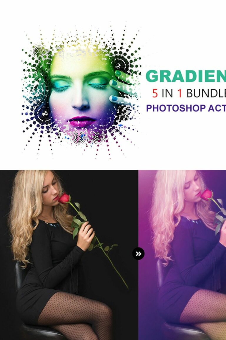 Gradient Photoshop Actions Bundle – MasterBundles