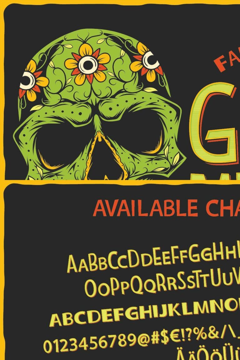 Green Mexican Typeface – MasterBundles
