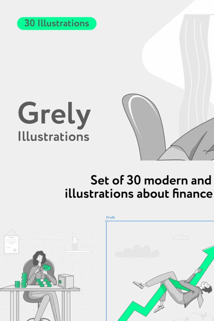 Grely Finance Illustrations – MasterBundles