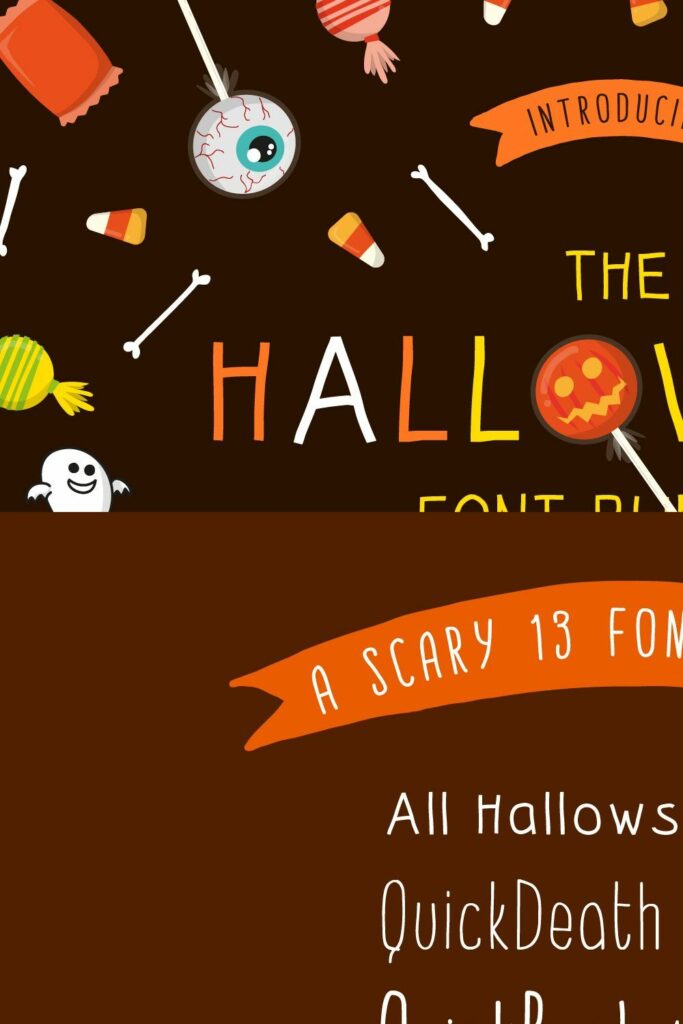 Halloween Font Bundle+FREE Graphics – MasterBundles