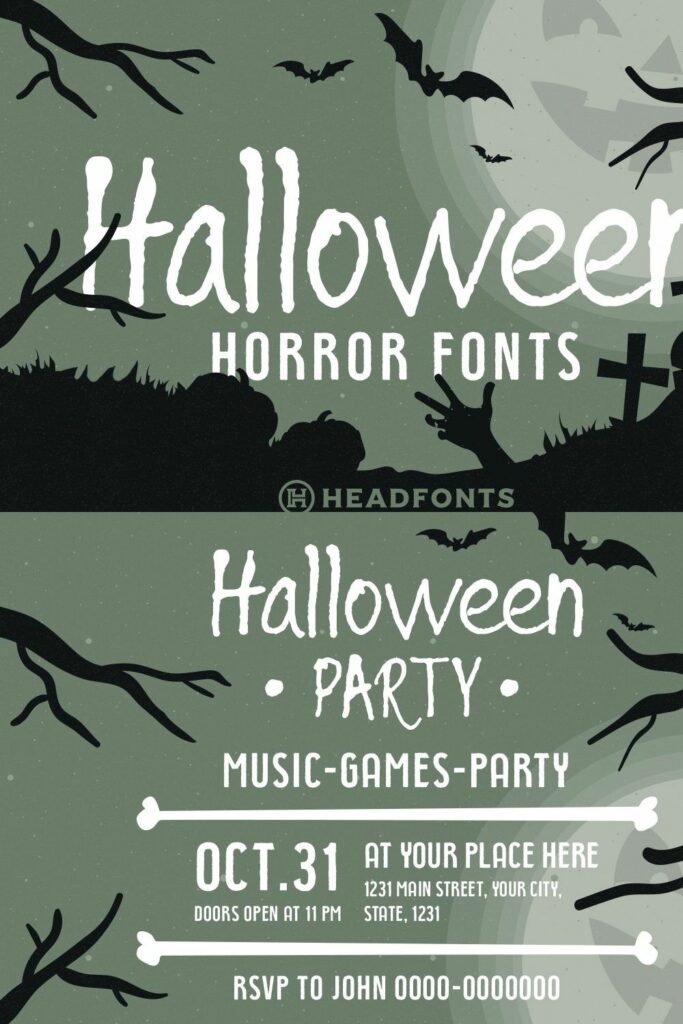 Halloween Horror Font Bundle – MasterBundles