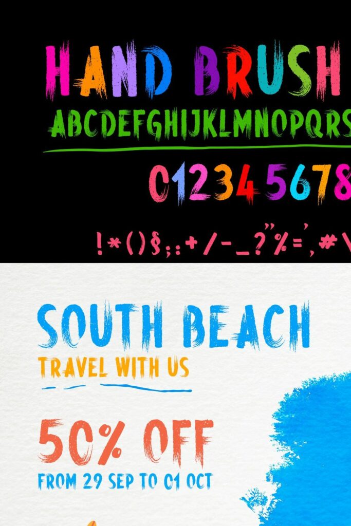 Hand Brush Font – MasterBundles