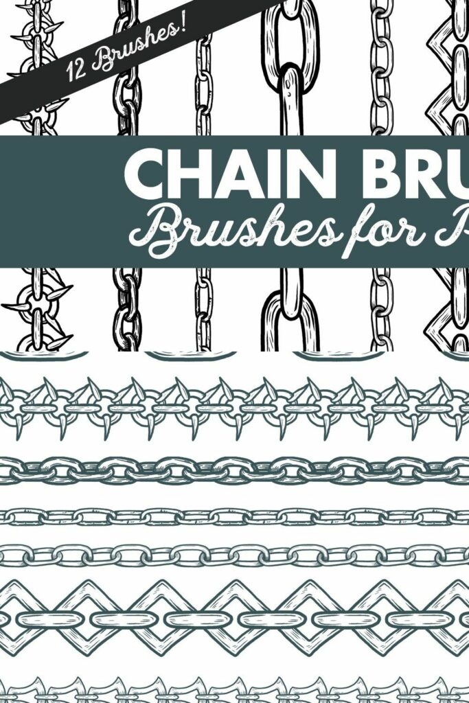 Hand Drawn Chain Photoshop Brushes – MasterBundles