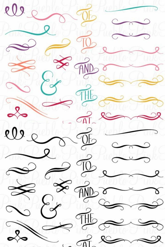 Hand Drawn Flourishes PS Brushes – MasterBundles