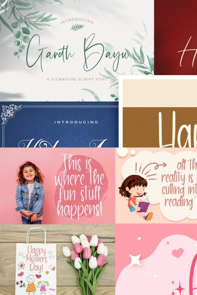 Handwritten Font Bundle Vol 4 – MasterBundles