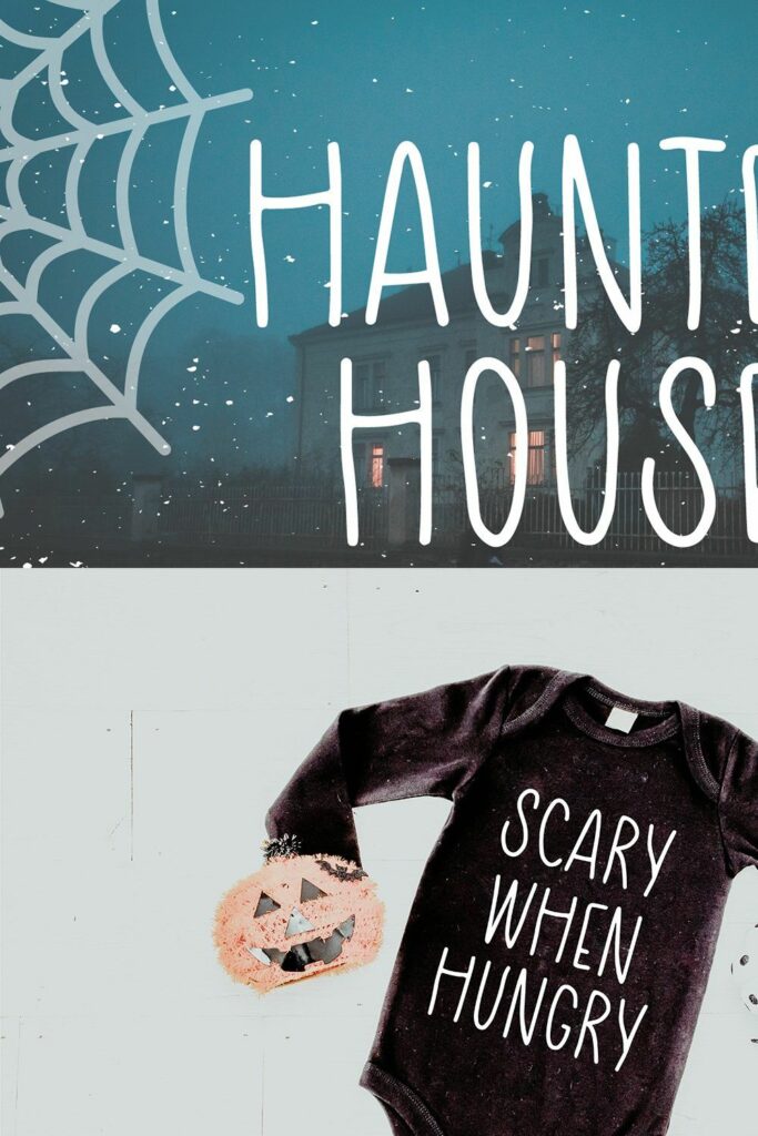 HAUNTED HOUSE Spooky Halloween Font – MasterBundles