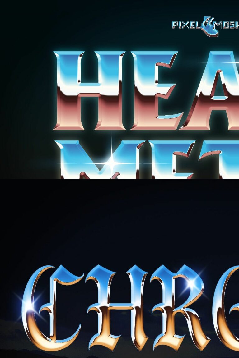 Heavy Metal Chrome Layer Styles – MasterBundles