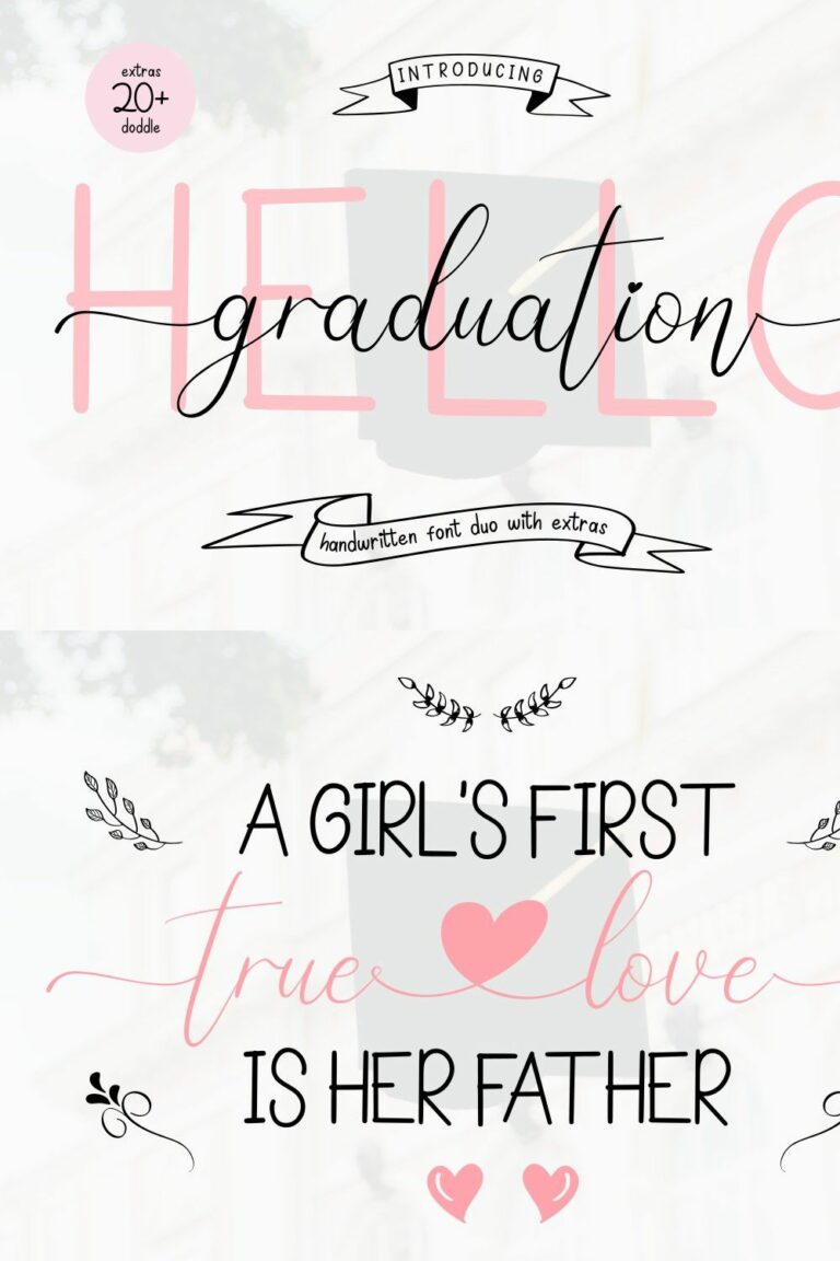 Hello Graduation | Font Duo – MasterBundles