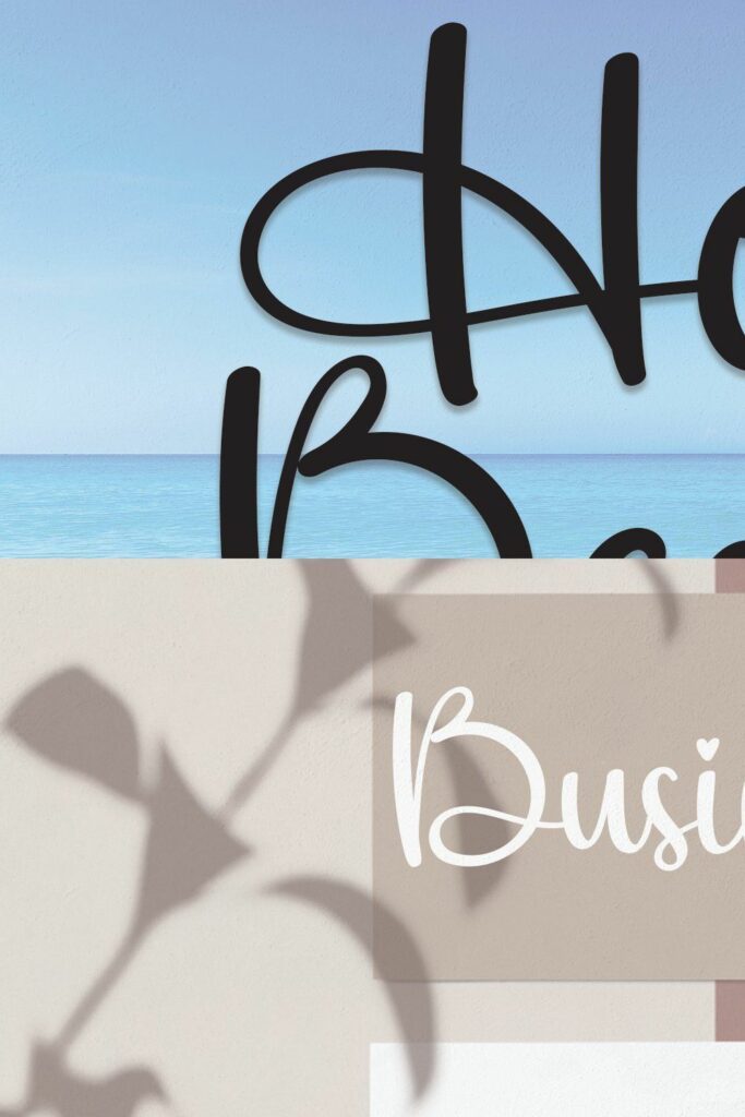 Hey Beach | Script Font – MasterBundles