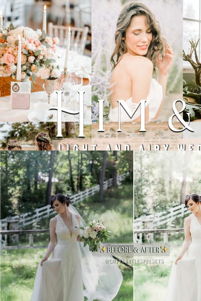 HIM & HER Wedding Lightroom Presets – MasterBundles