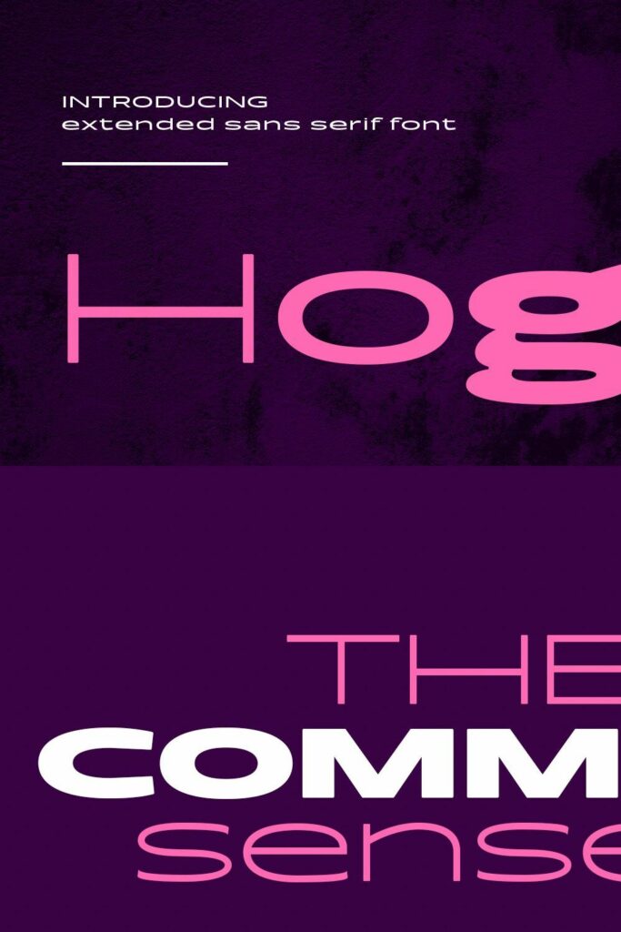 Hogly Extended Sans Serif Font – MasterBundles