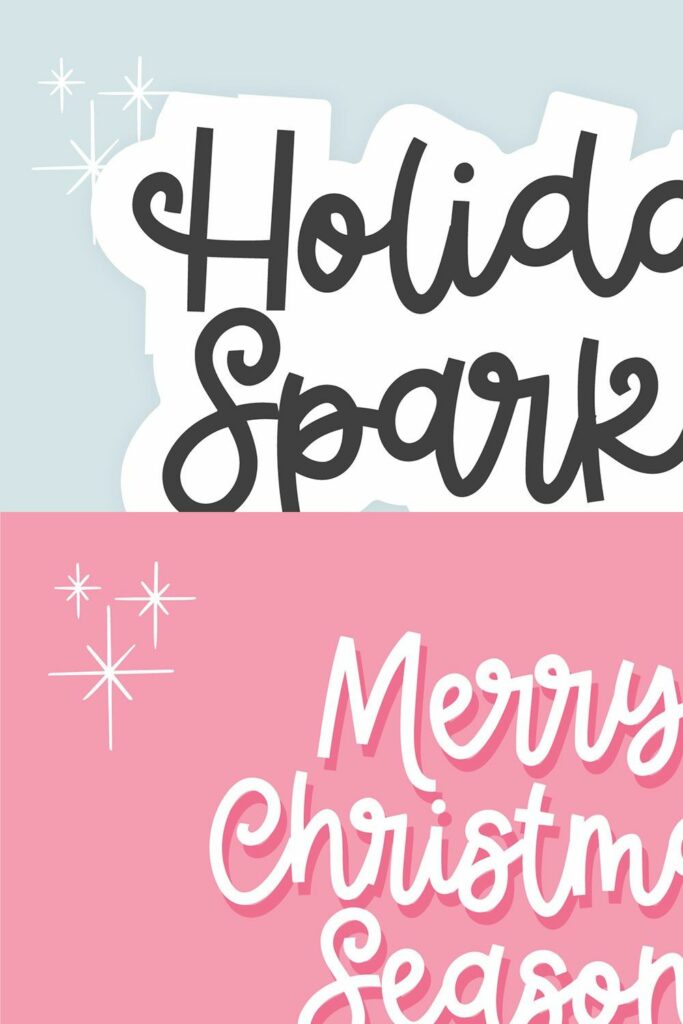 HOLIDAY SPARKLE Christmas Script Fon – MasterBundles