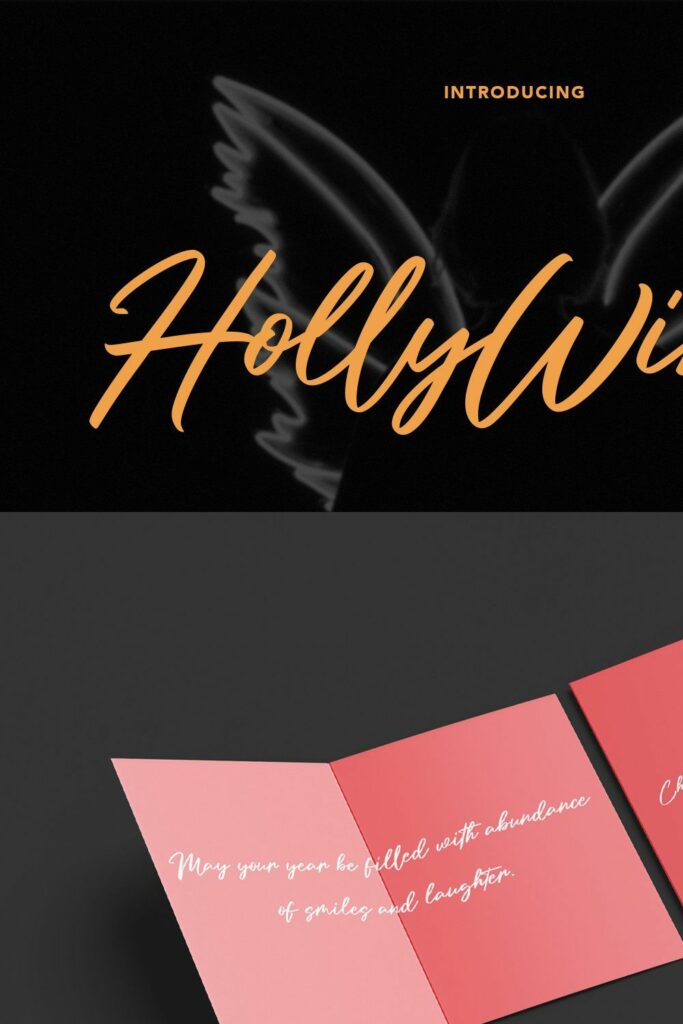Holly Wings Calligraphic Font – MasterBundles