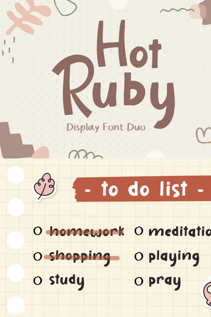 Hot Ruby - Handwritten Font Duo – MasterBundles