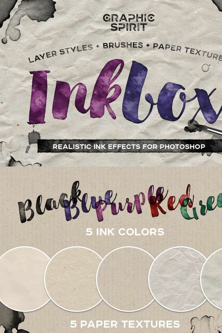 INKBOX: Realistic Ink Effects – MasterBundles