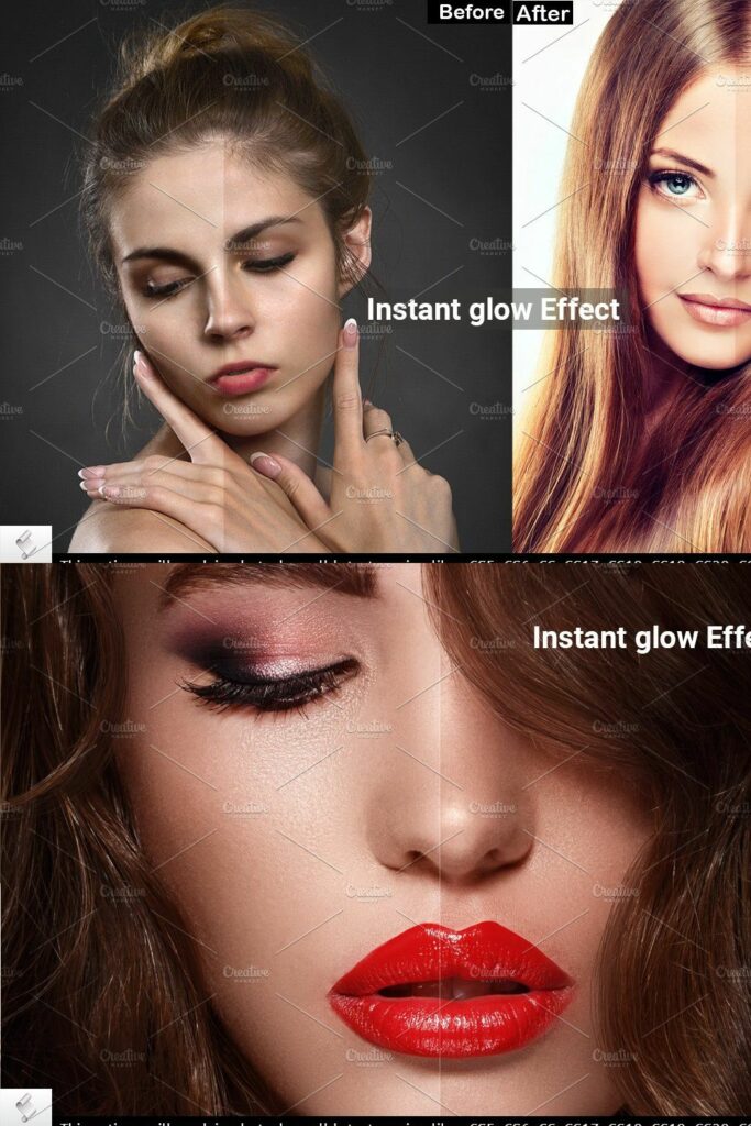 Instant glow Photoshop Effect – MasterBundles