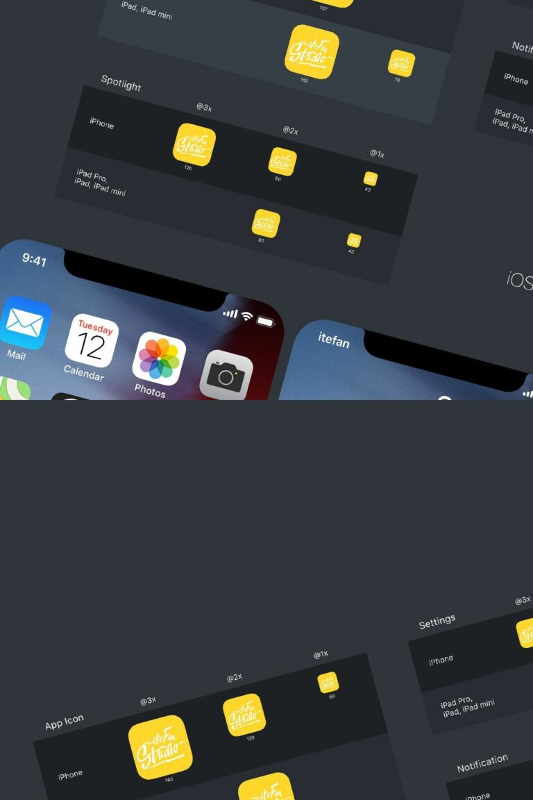 iOS 12 App Icon Template – MasterBundles