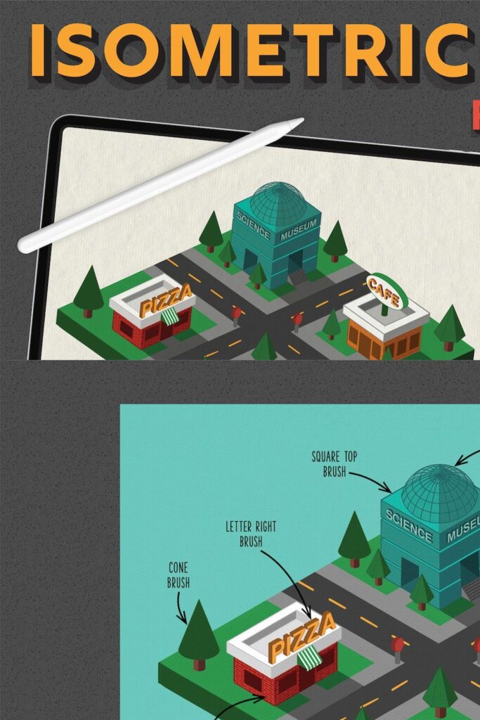 Isometric Toolkit for Procreate – MasterBundles