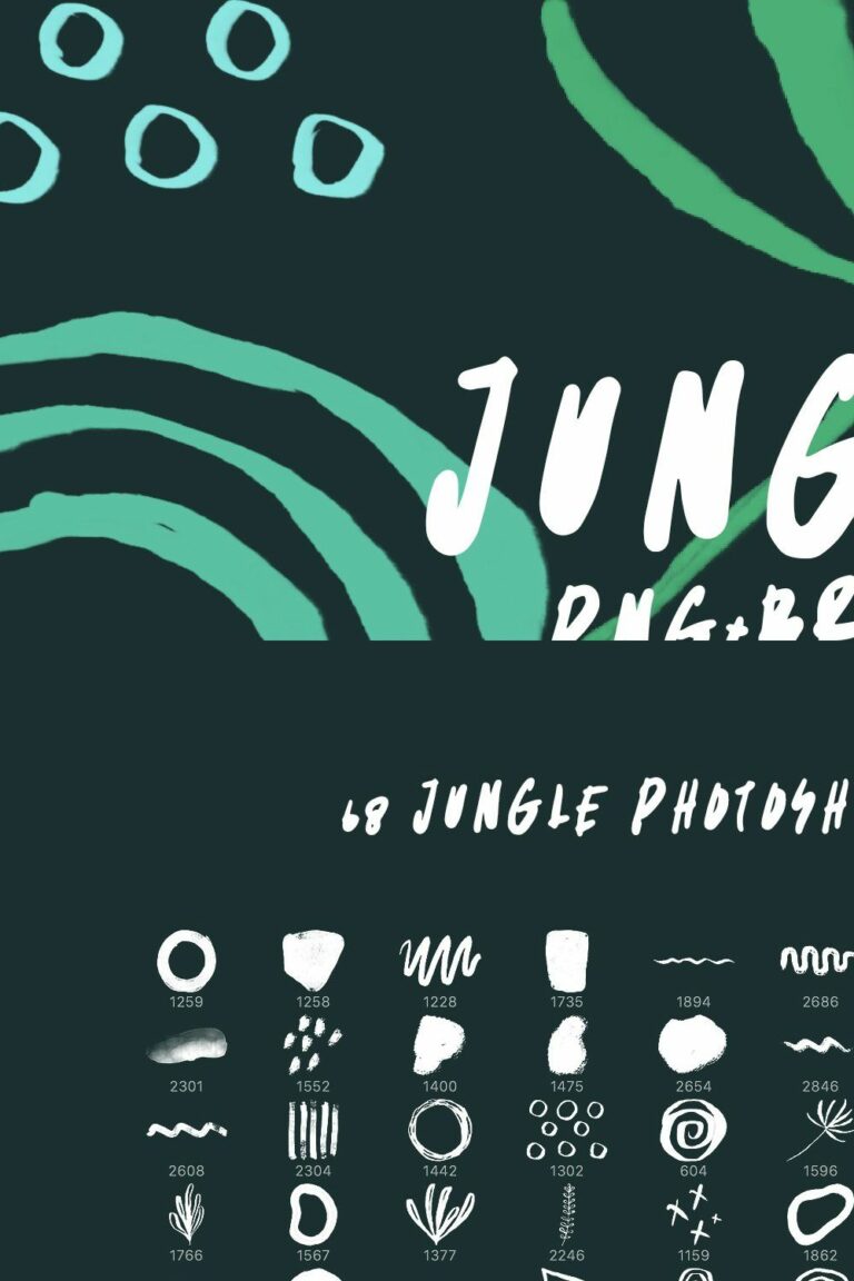 Jungle Element - Brush & PNG – MasterBundles
