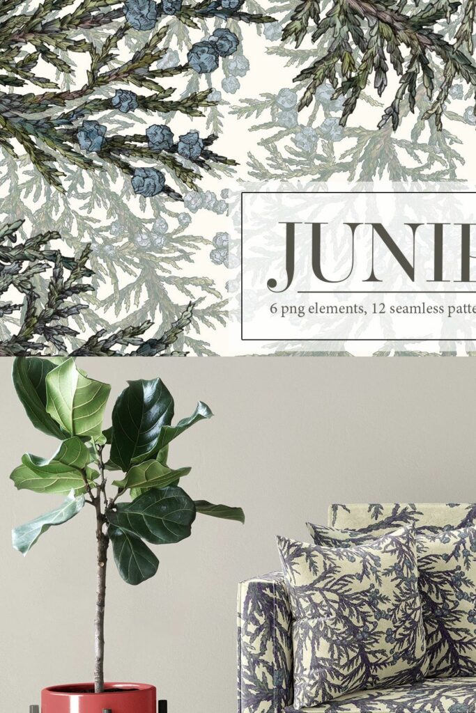 Juniper. Seamless patterns – MasterBundles