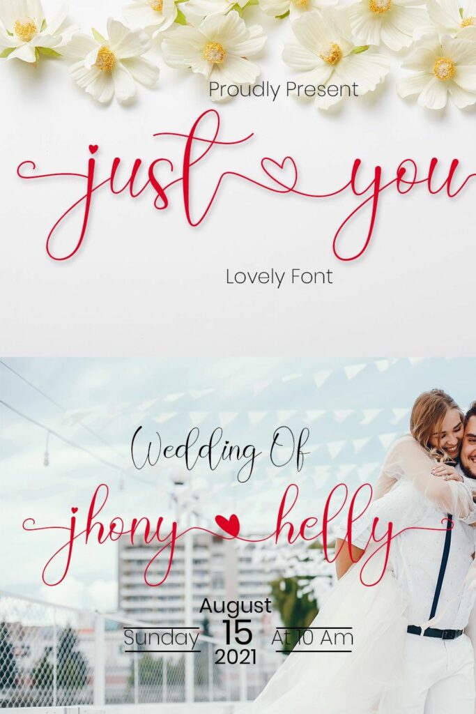 Just You Calligraphy Love Font – MasterBundles