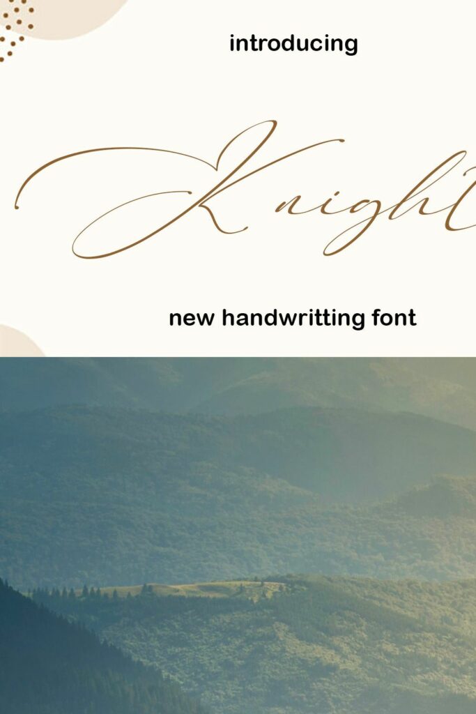 Knight Script Font – MasterBundles