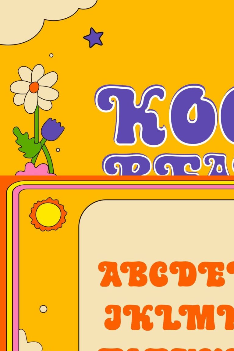 Kool Beans - Groovy Display Typeface – MasterBundles