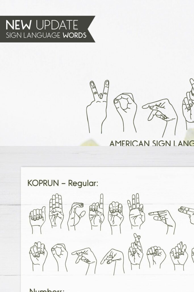 Koprun - American Sign Language Font – MasterBundles