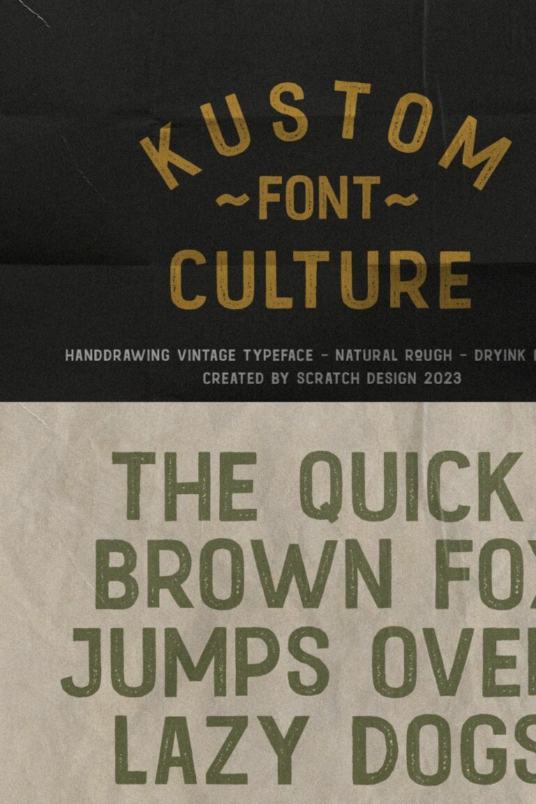 Kustom Culture | Vintage Font – MasterBundles