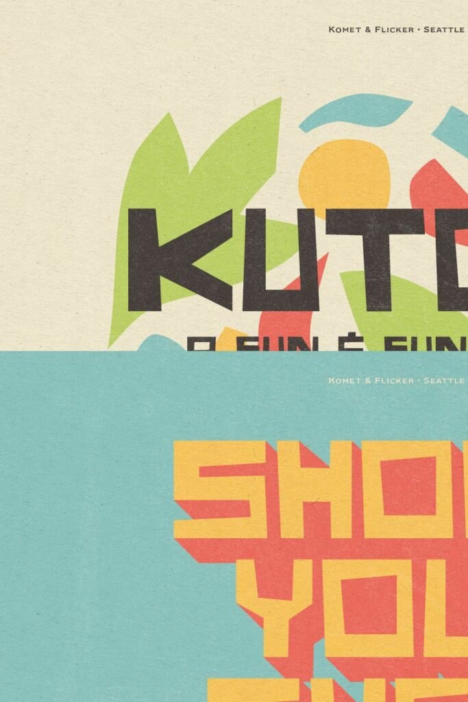 KutOut - A Fun Display Font – MasterBundles