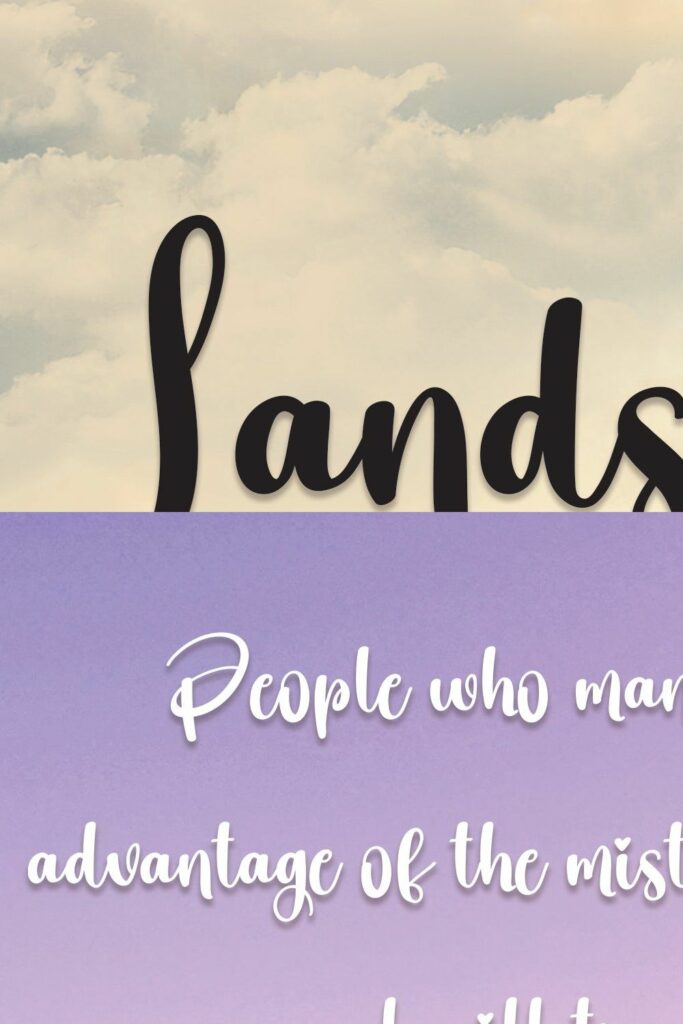 Landscape | Script Font – MasterBundles