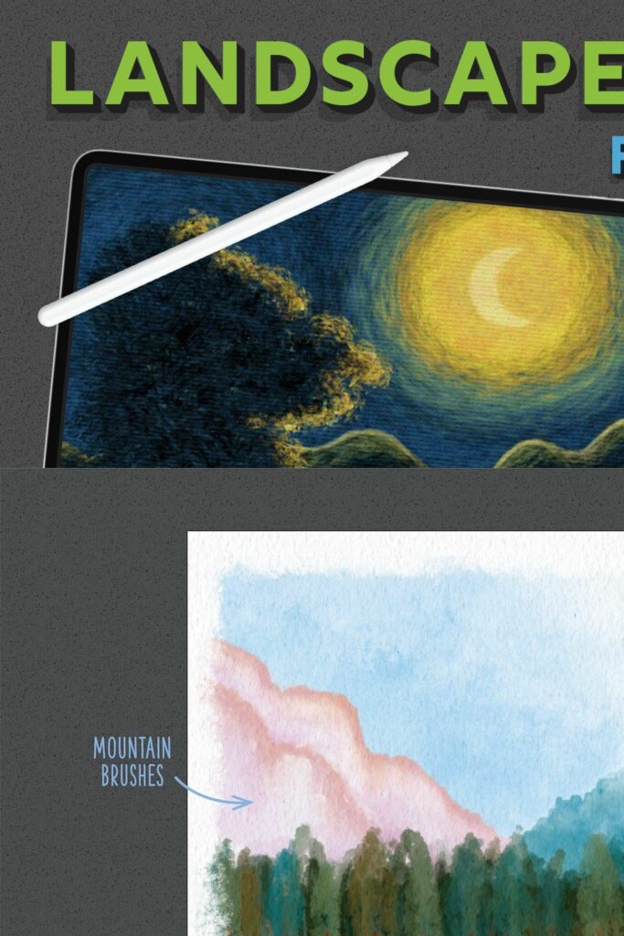 Landscape Toolkit for Procreate – MasterBundles
