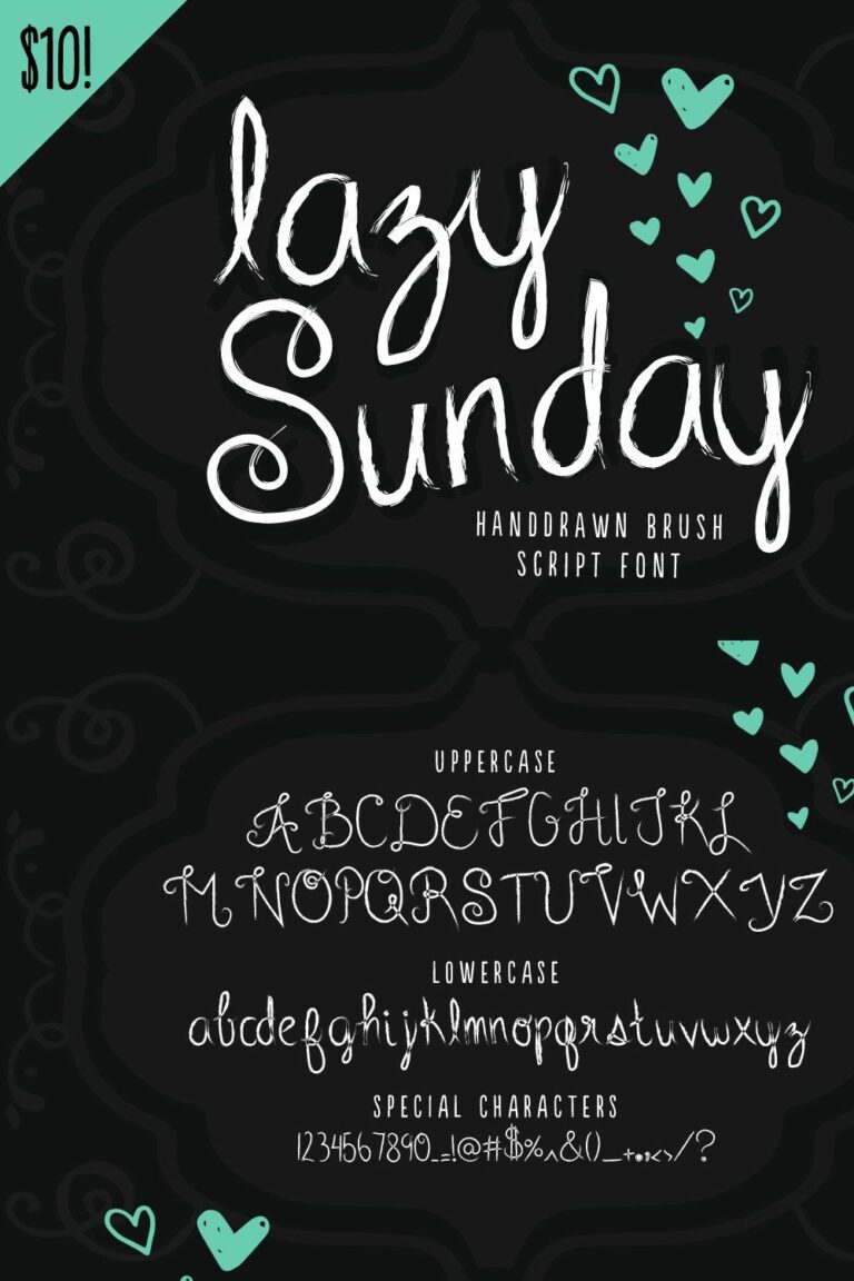 Lazy Sunday - Script Font – MasterBundles