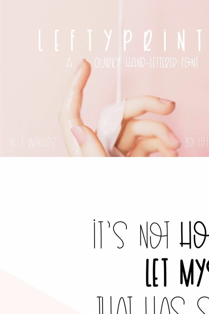 Lefty Print - Hand Lettered Font – MasterBundles