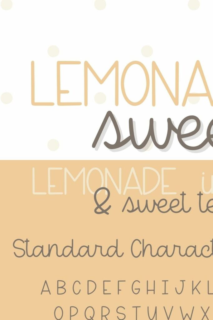 Lemonade and Sweet Tea, Cute Font – MasterBundles