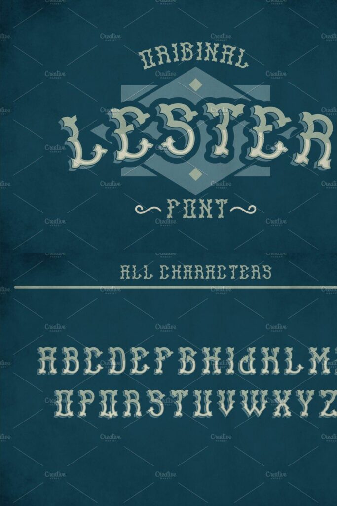 Lester Vintage Label Typeface – MasterBundles