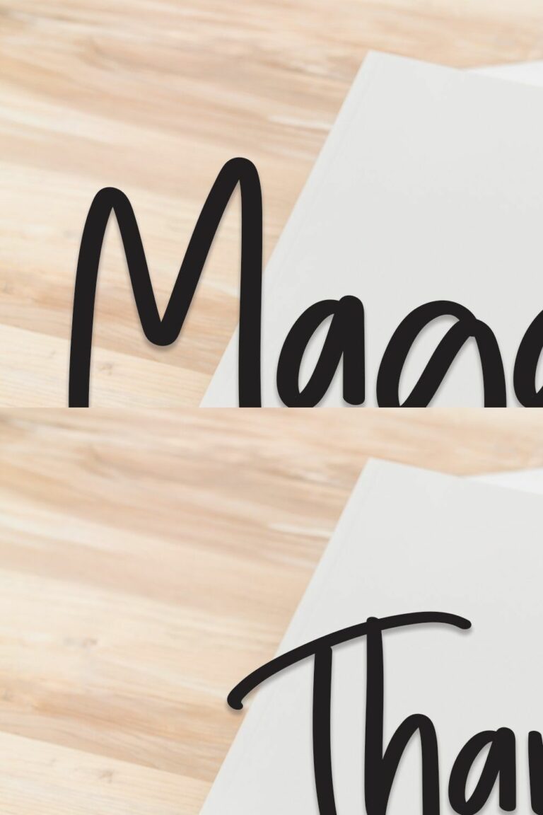 Magazine | Script Font – MasterBundles