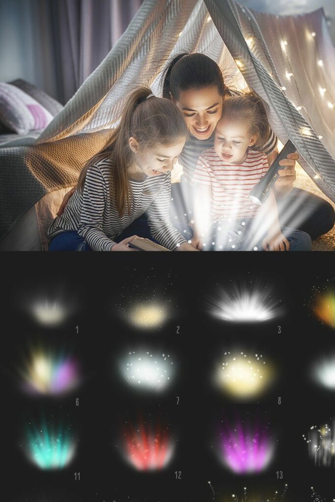 Magic Book Light Photo Overlays – MasterBundles
