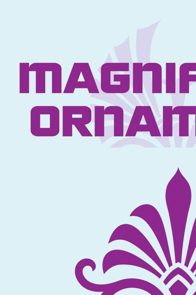 Magnificent Ornaments Font – MasterBundles