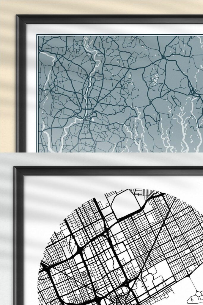 Map Poster Creator for Photoshop – MasterBundles