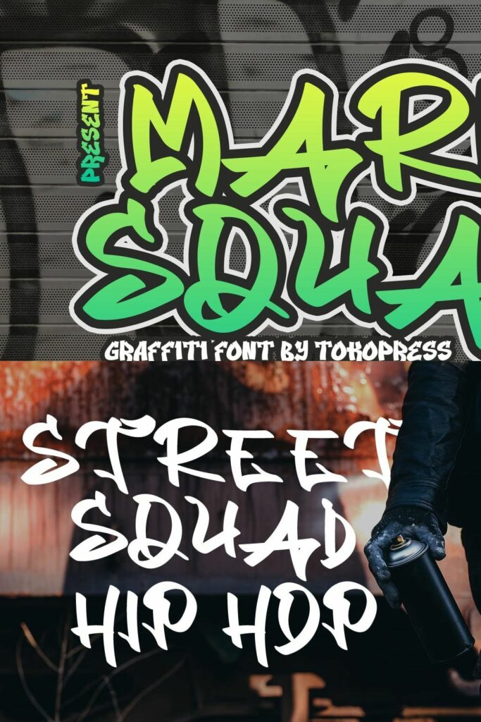 MARK SQUAD - Graffiti font – MasterBundles