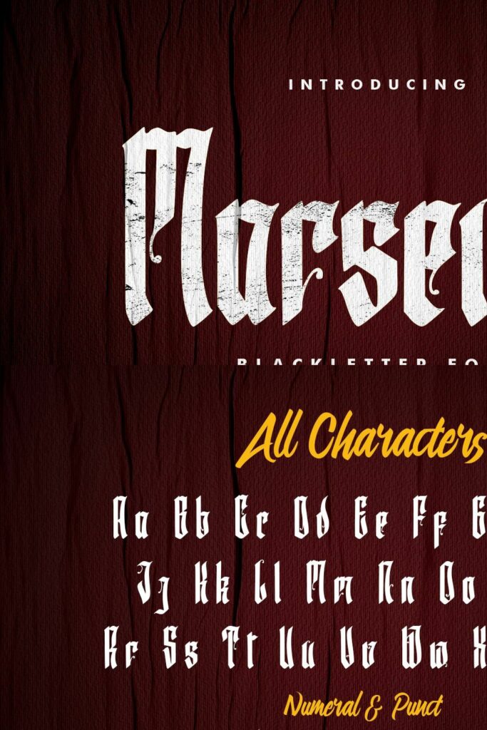 Marseille - Blackletter Typeface – MasterBundles