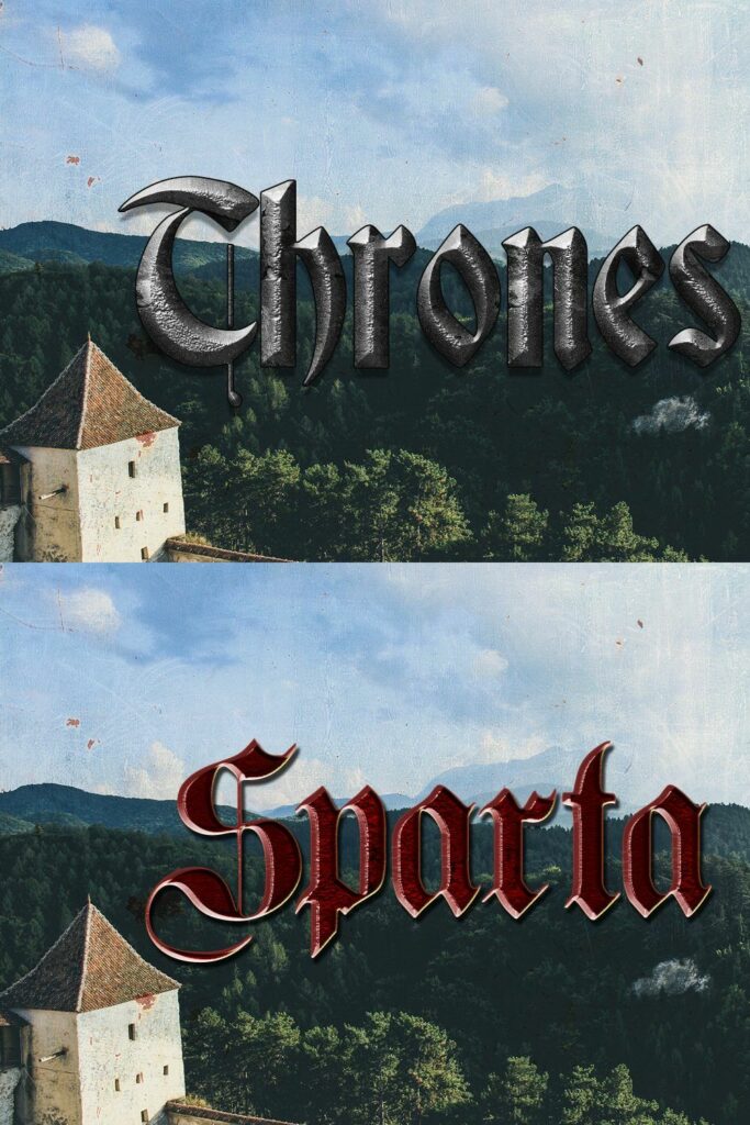 Medieval Text Styles for Photoshop – MasterBundles