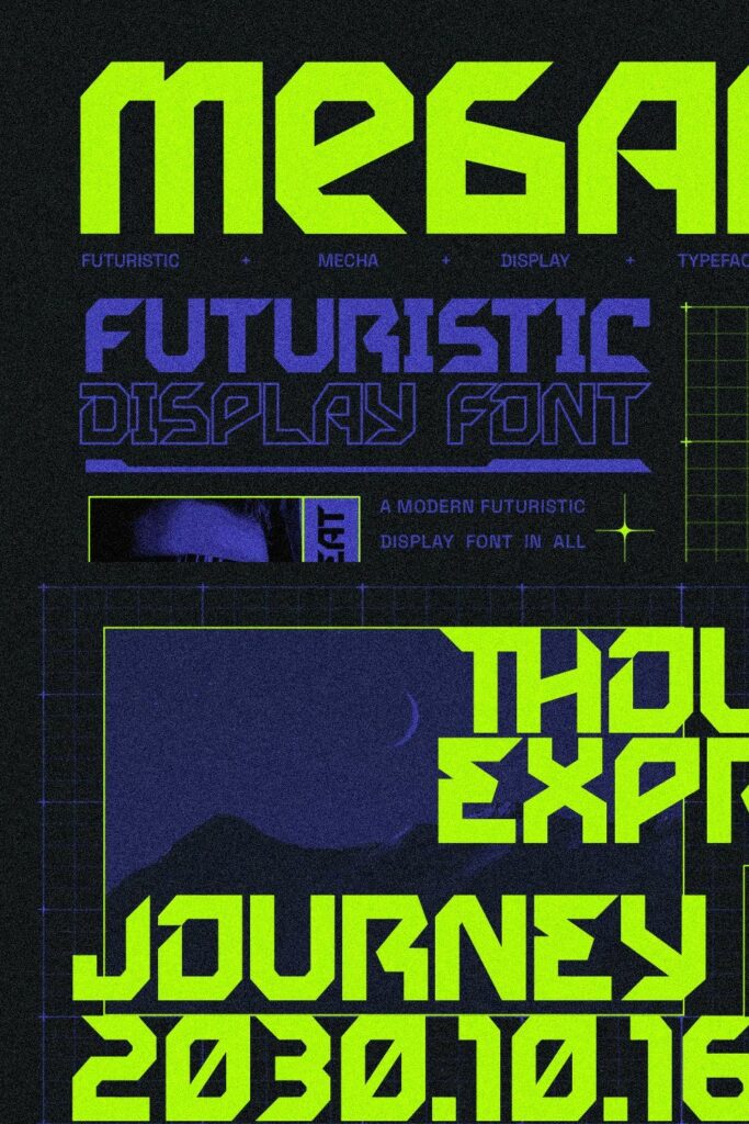 Megabeat - Retro Futurism Fonts – MasterBundles