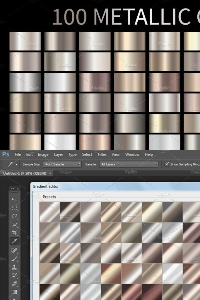 Metallic Bronze Gradients AI GRD ESP – MasterBundles