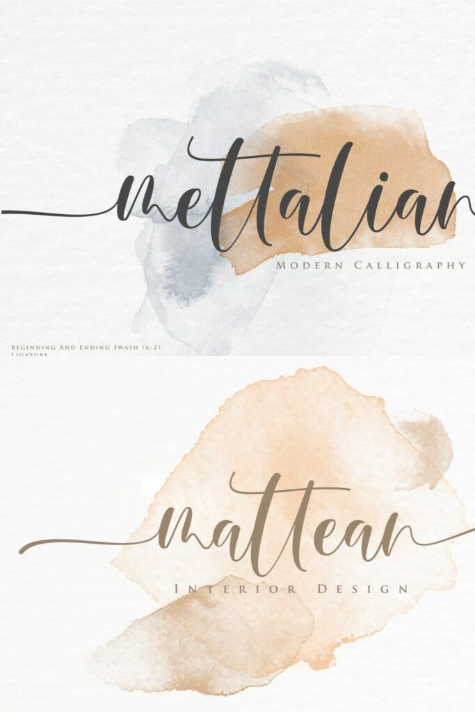 mettalian | Modern Calligraphy – MasterBundles