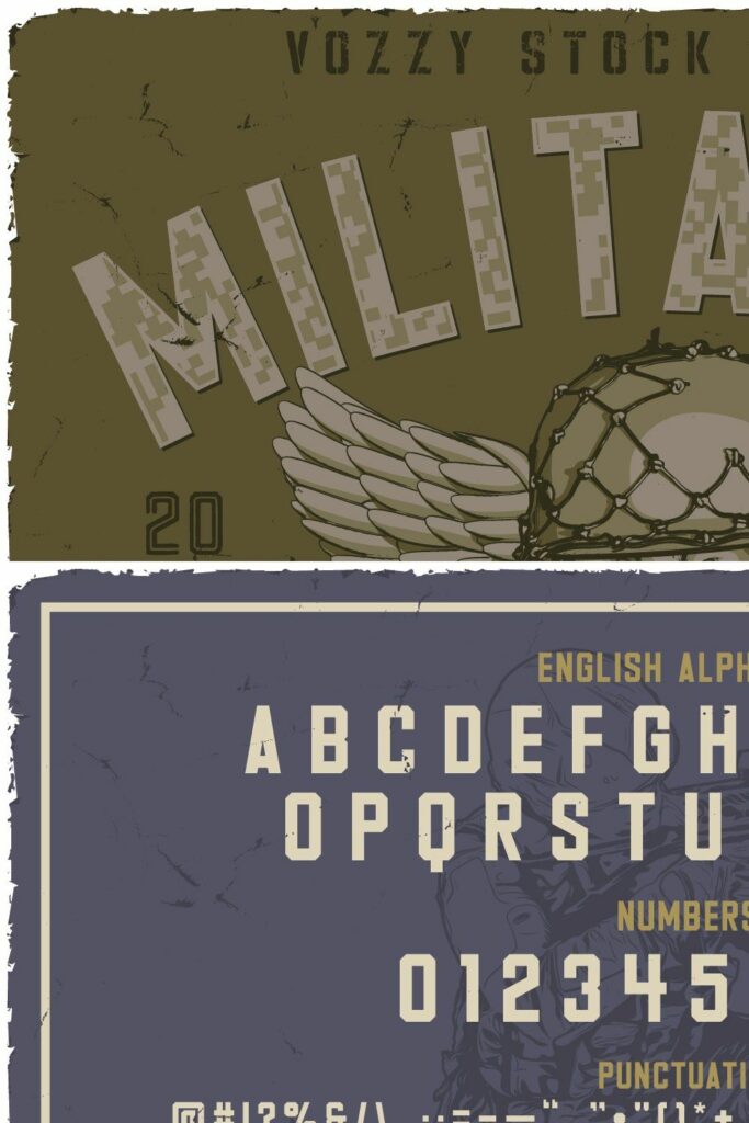 Militarist Font And Graphics – MasterBundles